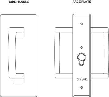 CL400 ADA Magnetic Privacy Handle | CS Cavity Sliders USA