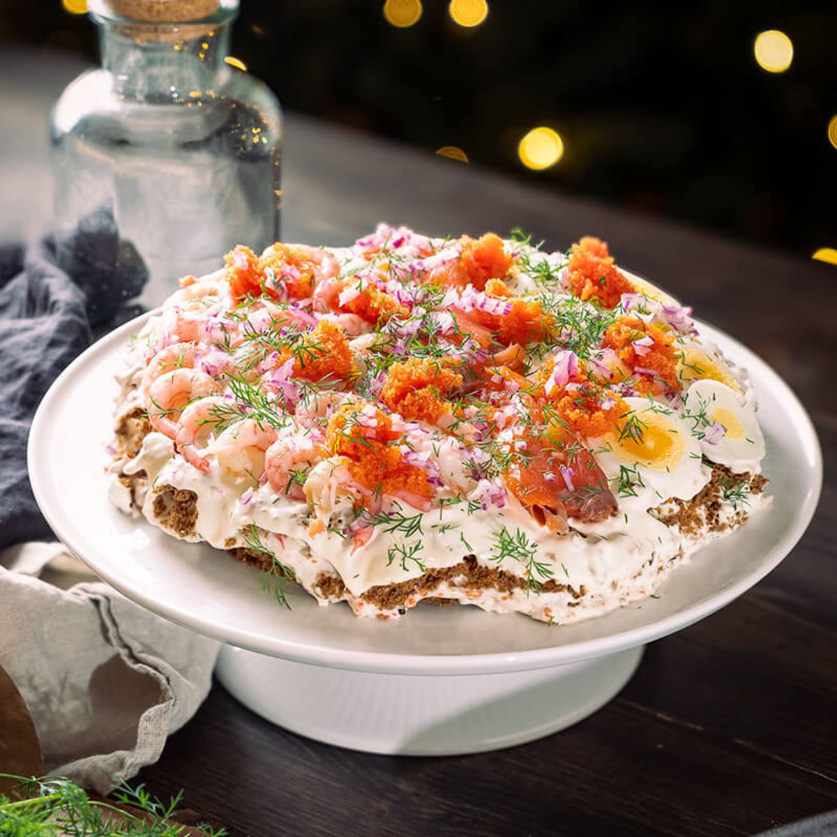 Julig smörgåstårta - Cervera