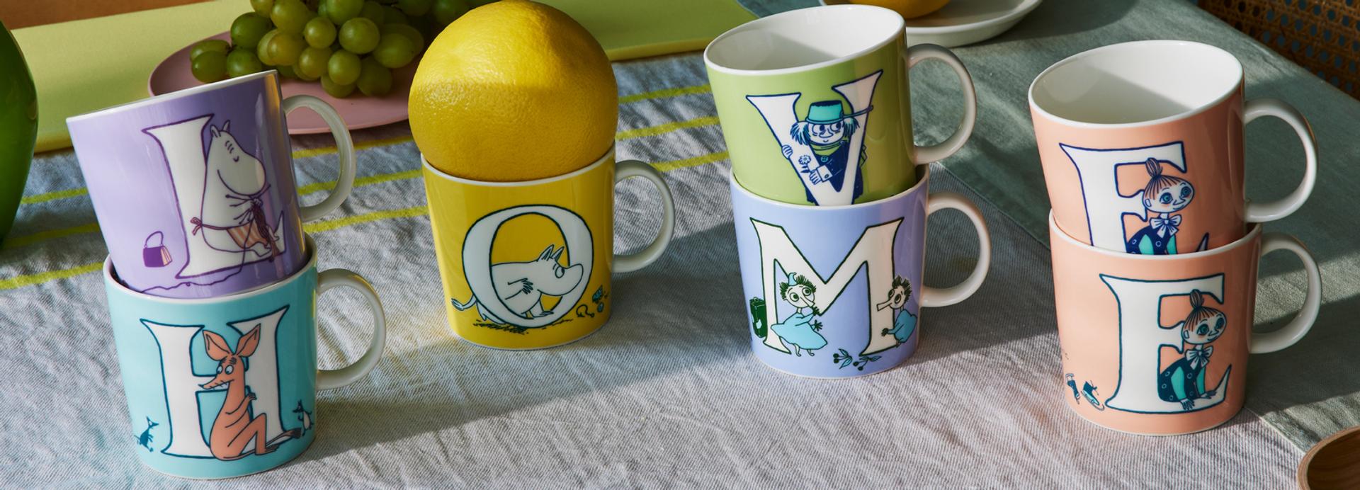 Mumin Bokstav - Nya muminmuggar bokstäver - Nyhet 2025 - Cervera