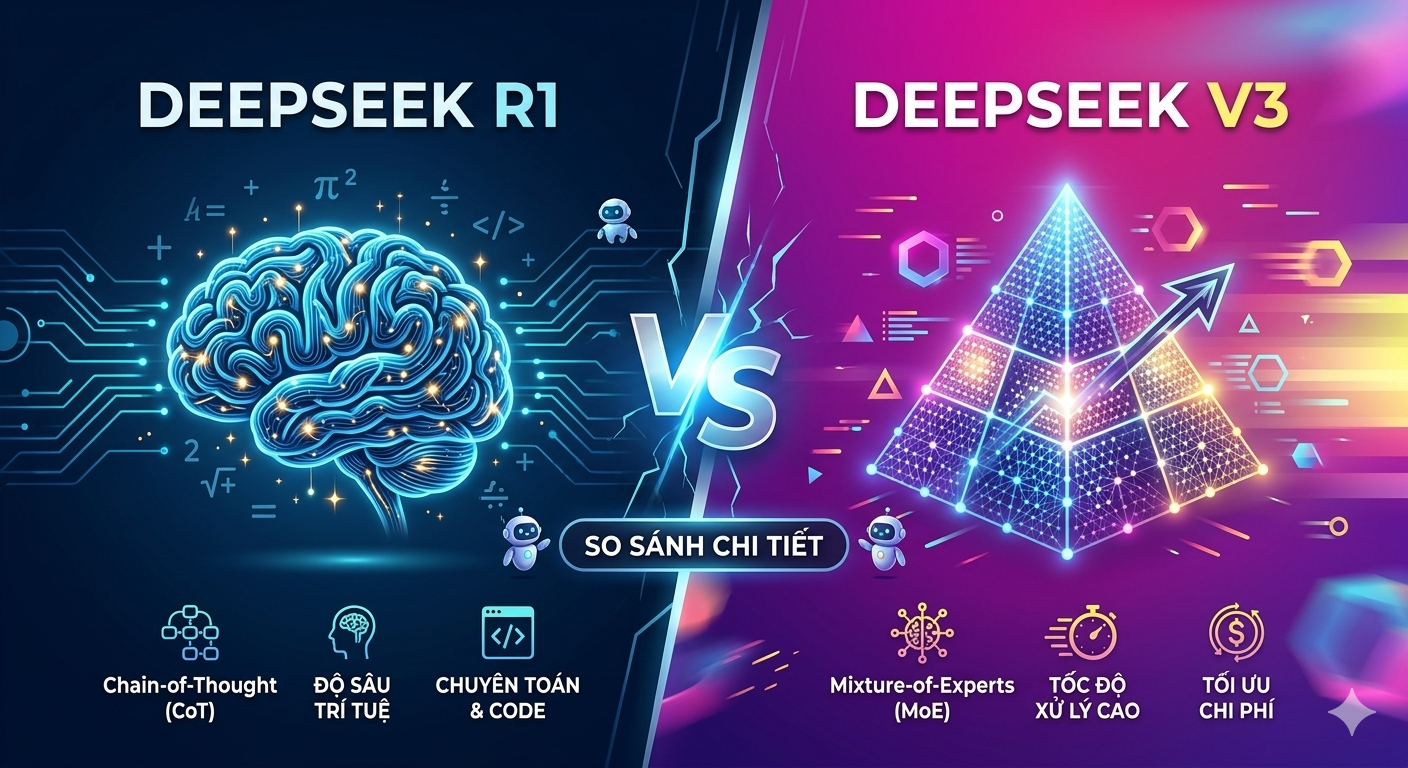 DeepSeek R1 vs V3: Reasoning Depth or Everyday Speed?