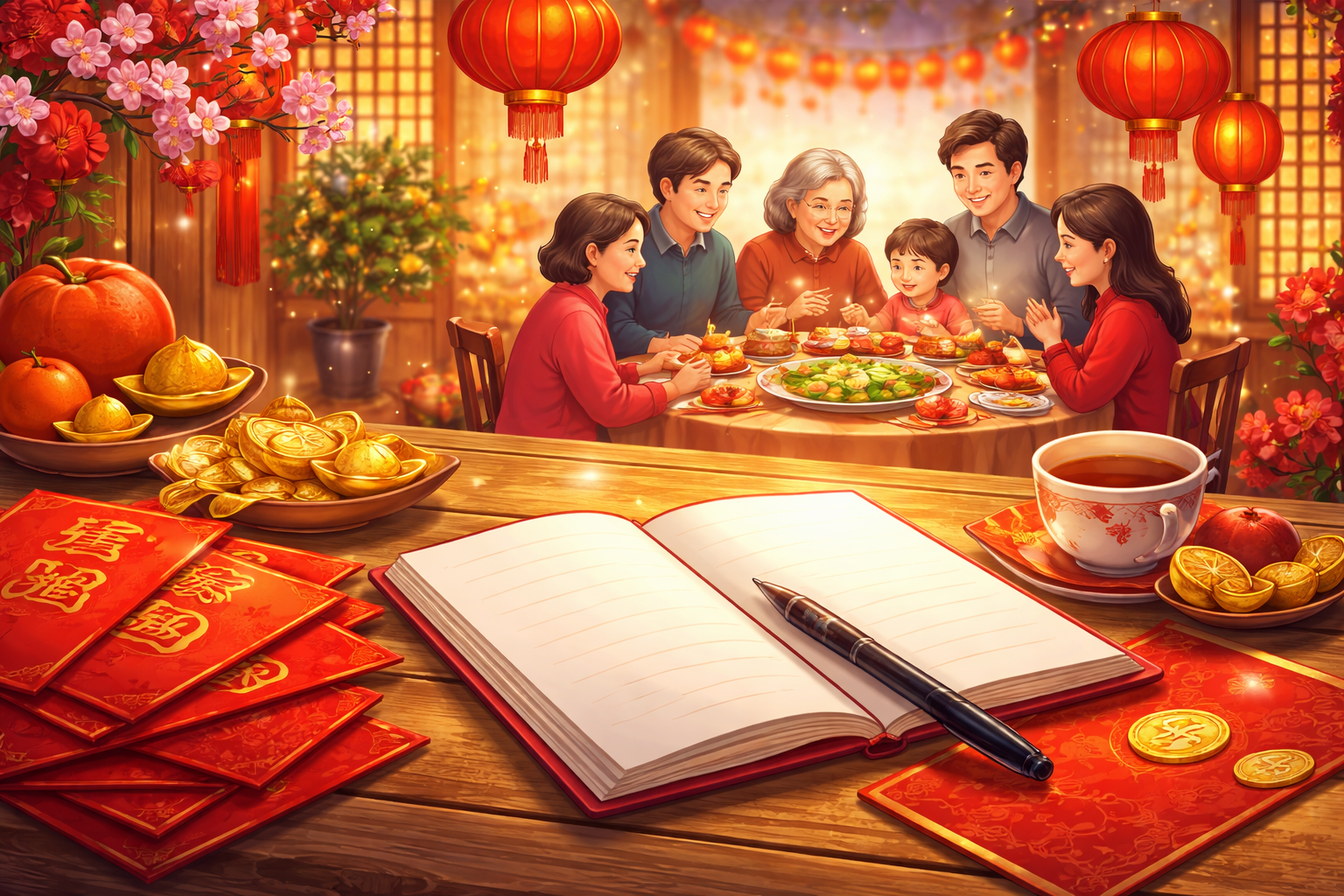80+ Lunar New Year Writing Prompts for Stories & Reflection
