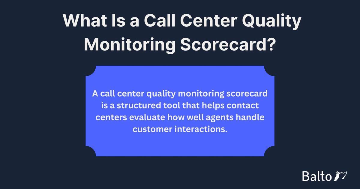 Call Center Quality Monitoring Scorecard Best Practices | Balto