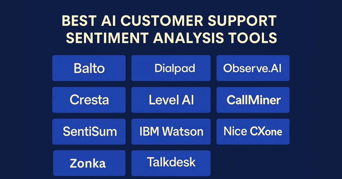11 Best AI Tools for Real-Time Sentiment Analysis in 2025 | Balto