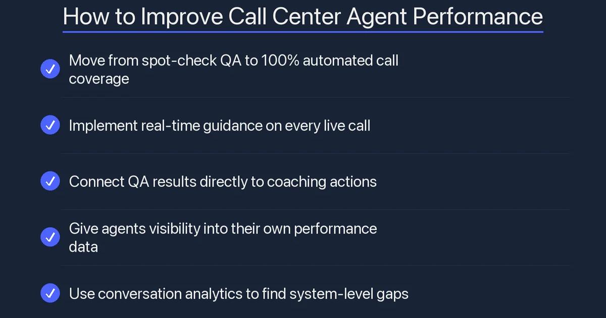 How to Improve Call Center Agent Performance (10 Strategies) | Balto