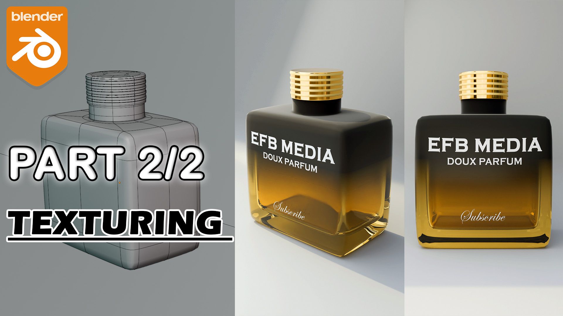 Texturing a Perfume Bottle in Blender: Step-by-Step Guide (Part 2 ...