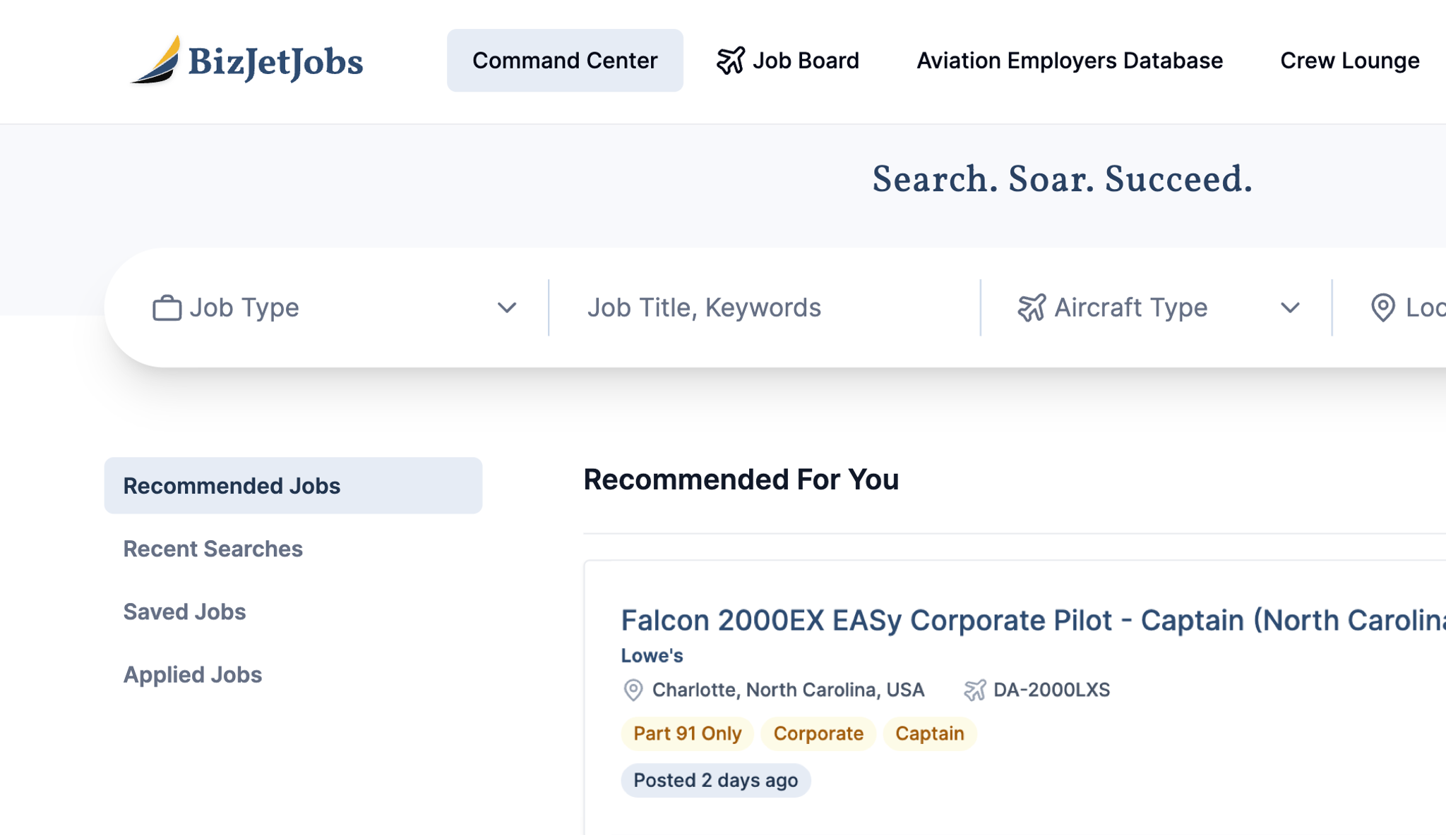 Corporate Pilot Jobs | Contract & Full-Time | BizJetJobs.com