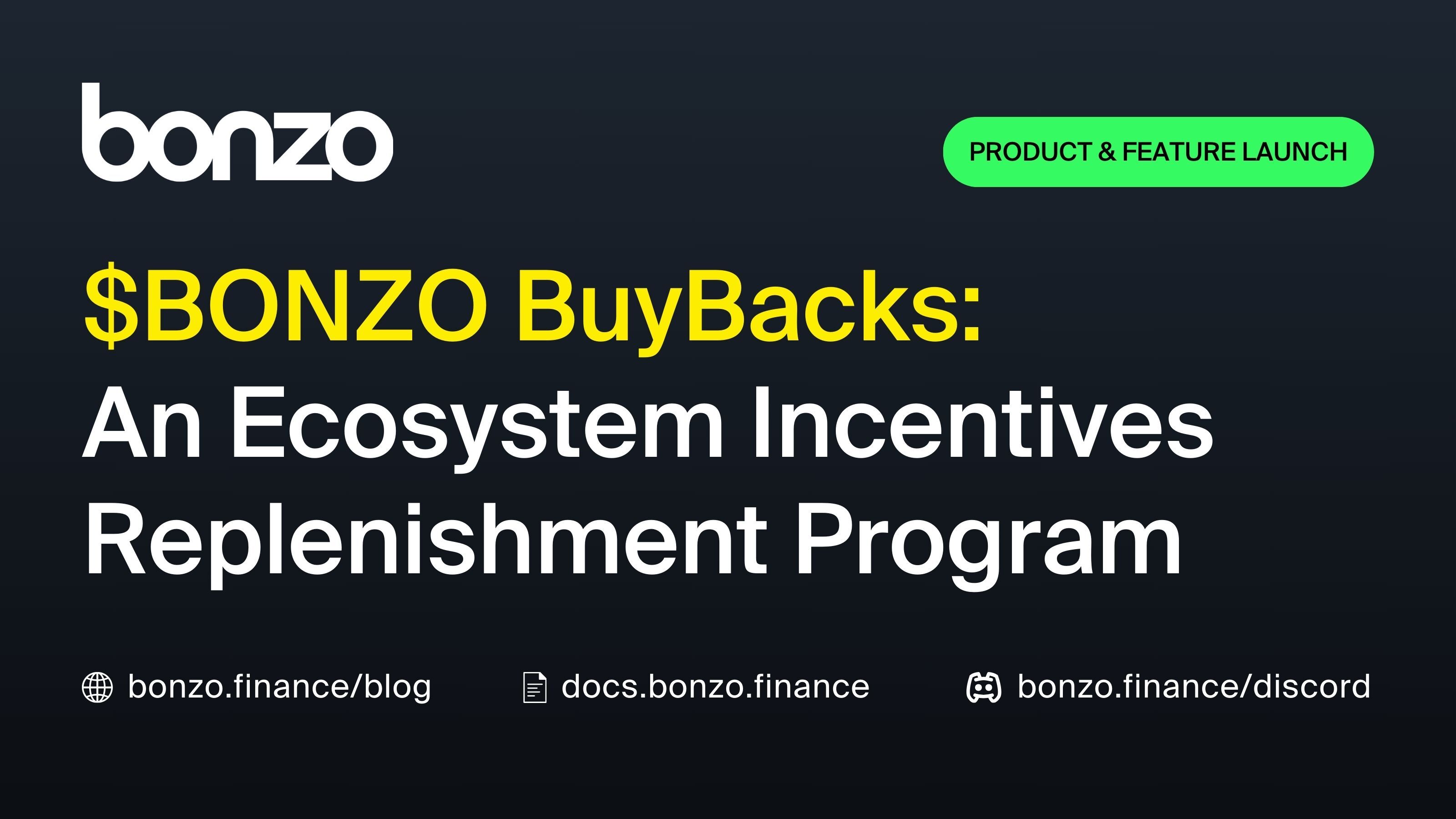 $BONZO BuyBacks: An Ecosystem Incentives Replenishment Program