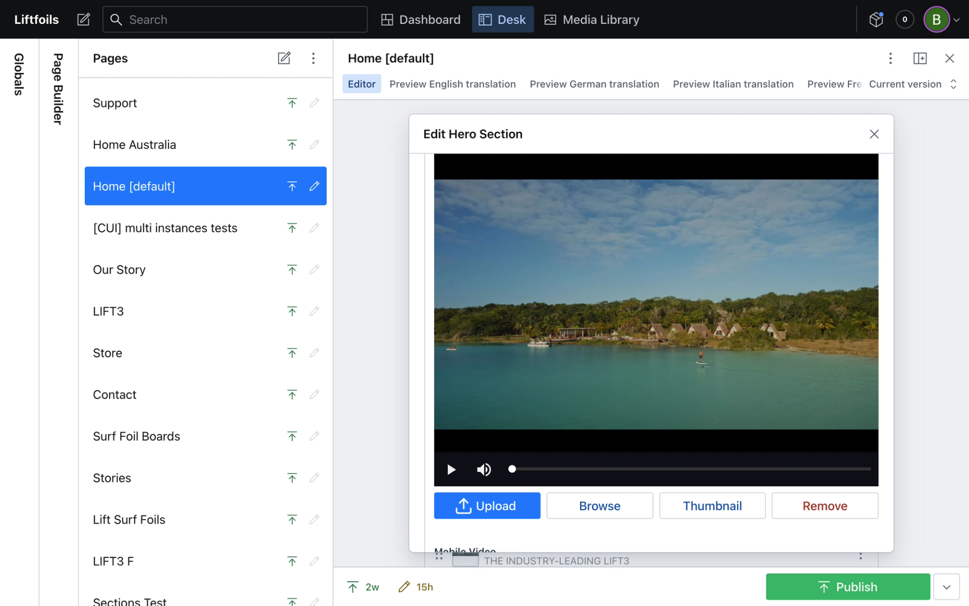 Liftfoils — Headless Commerce Agency Case Study— Commerce-UI