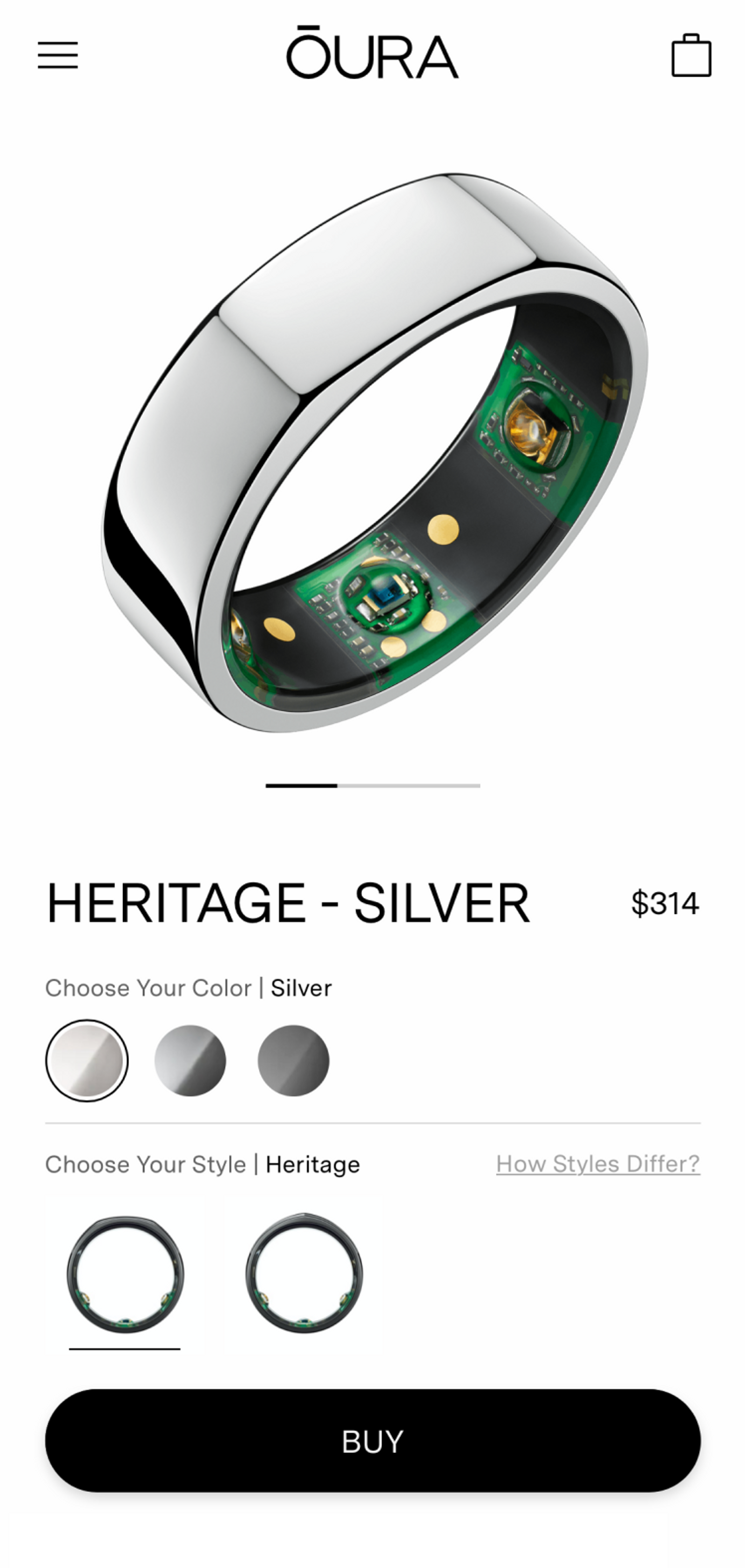 Oura Ring Website Case Study — Headless Commerce with Shopify Plus ...