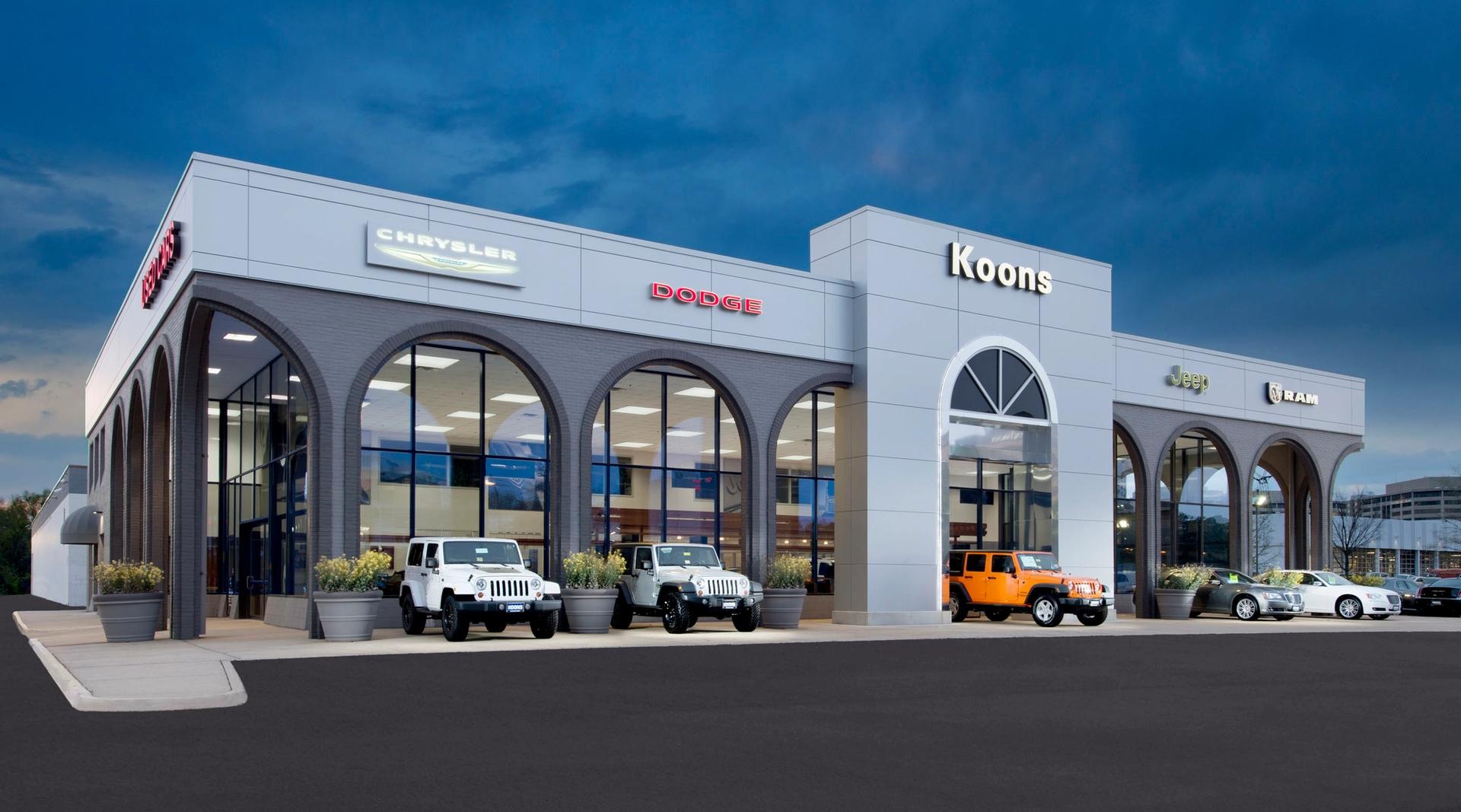 Koons Tysons Chrysler Dodge Jeep Ram New & Used Car Dealer in Maryland ...