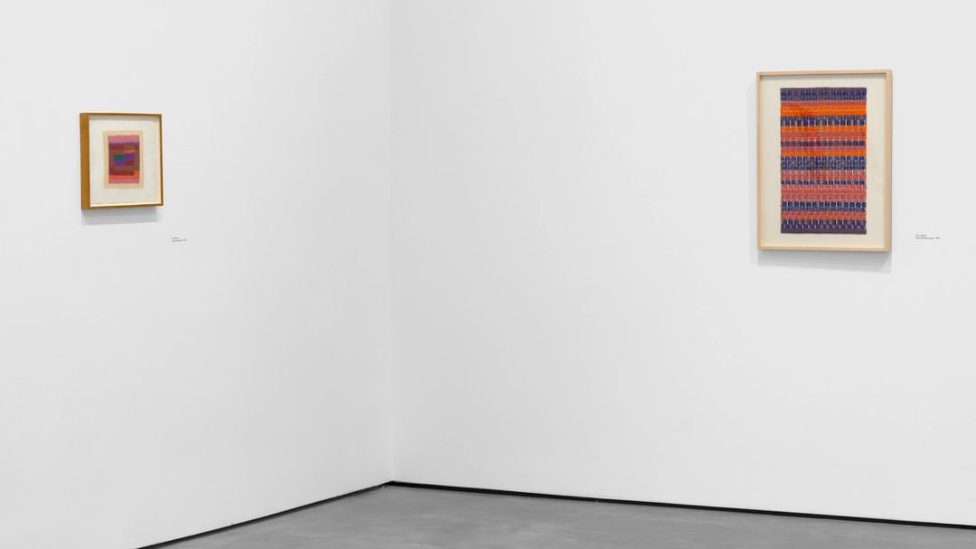 Exceptional Works: Anni Albers | Red and Blue Layers, 1954 | David Zwirner