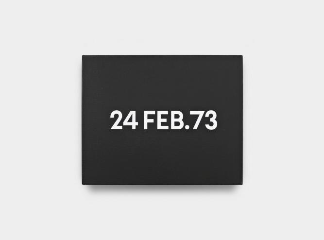 On Kawara: 24 FEB. 73, 1973 from "Today," 1966-2013 "Sábado" | David ...