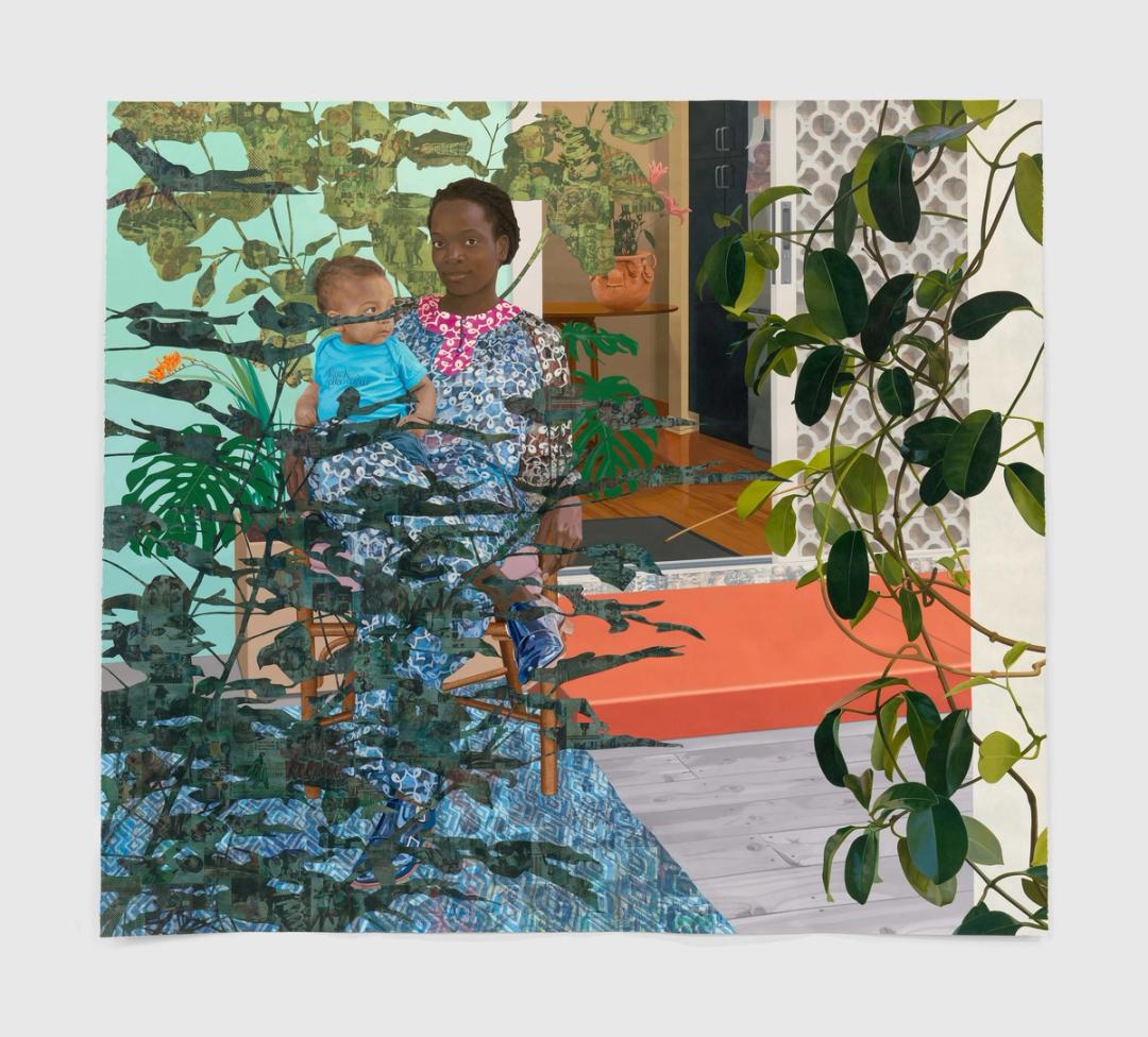 Njideka Akunyili Crosby: Still You Bloom in This Land of No Gardens, 2021 | David Zwirner