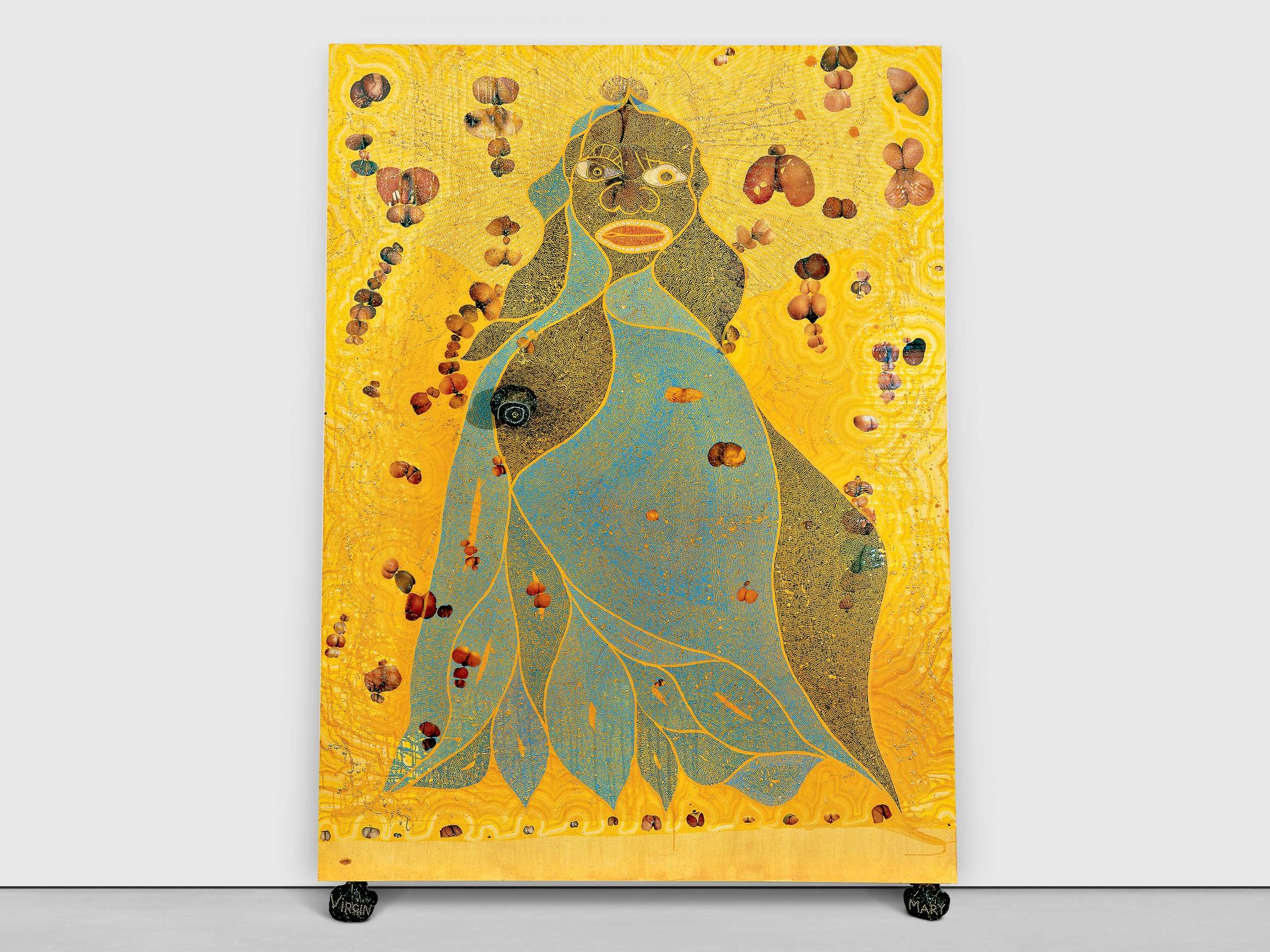 Chris Ofili: The Holy Virgin Mary, 1996 | David Zwirner