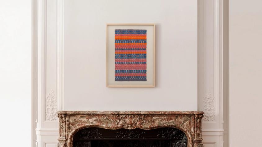 Exceptional Works: Anni Albers | Red and Blue Layers, 1954 | David Zwirner