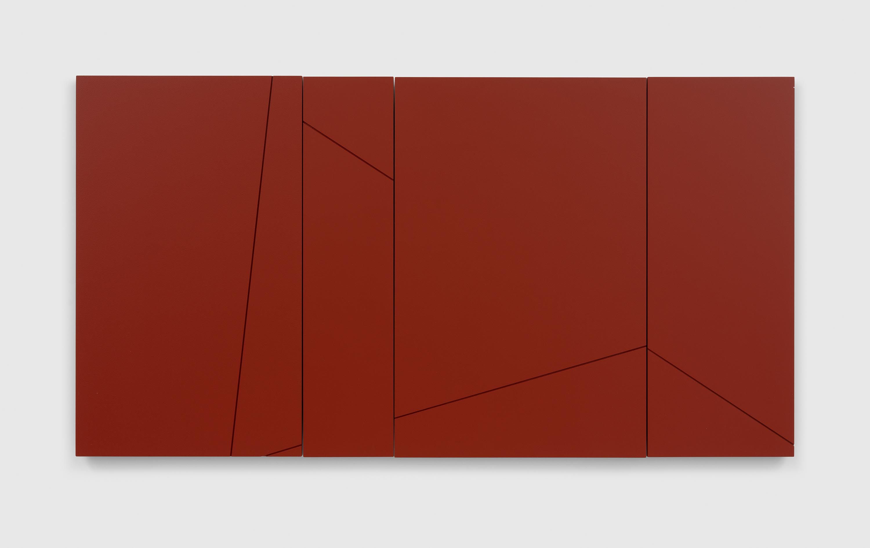 Fred Sandback: Untitled (Sculptural Study, Terra-cotta Wall Relief ...