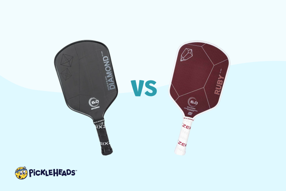 Six Zero Double Black Diamond Control vs Six Zero Ruby | Pickleheads