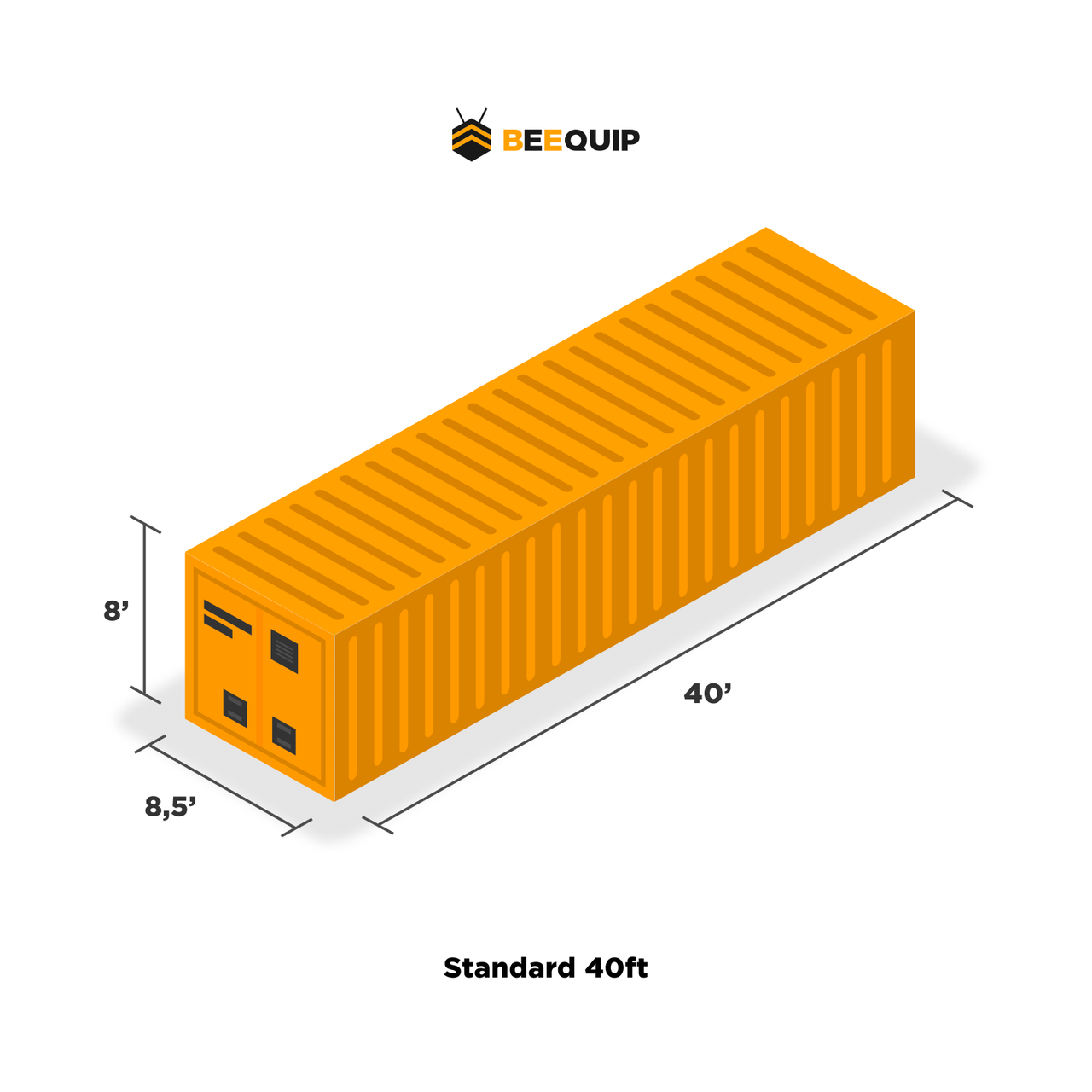 Wat zijn de afmetingen van een zeecontainer? - Beequip