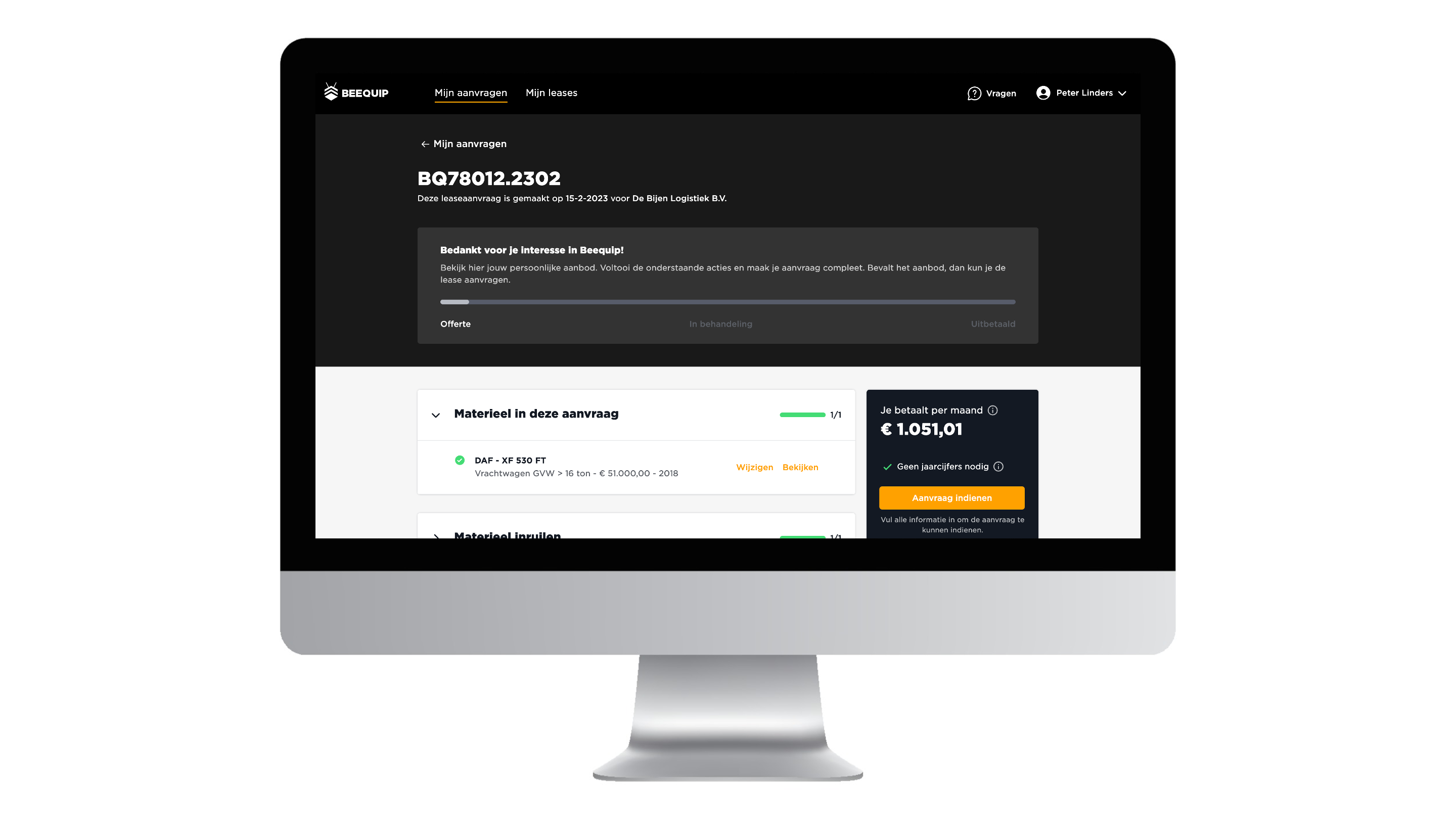 Zo werkt leasen bij Beequip - Beequip