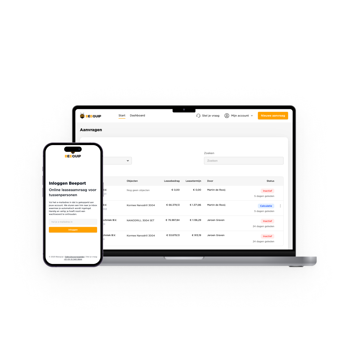 Beeport: de online portal voor lease aanvragen voor financieeladviseurs ...