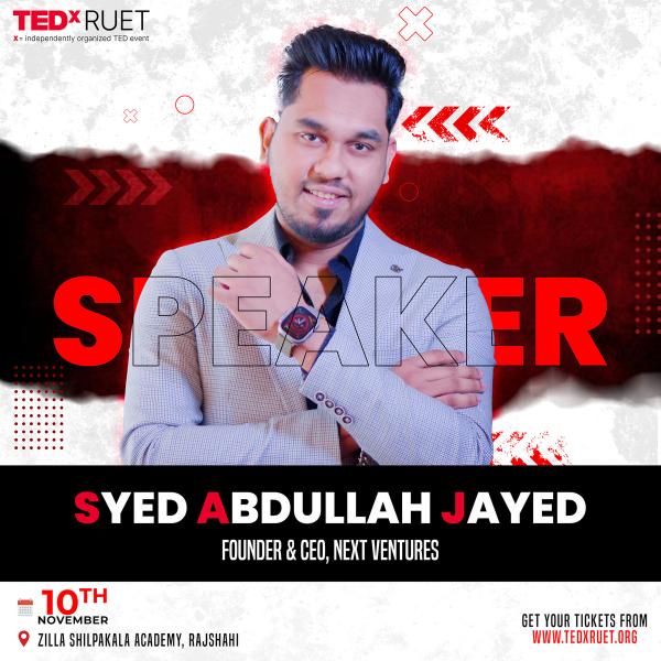 Syed Abdullah Jayed, Speaker | TEDxRUET
