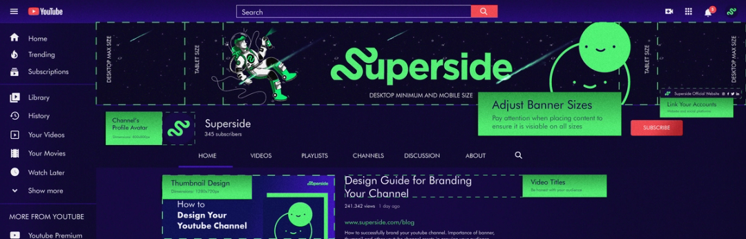 YouTube Channel Art Guide: Sizes, Examples, Tips & More