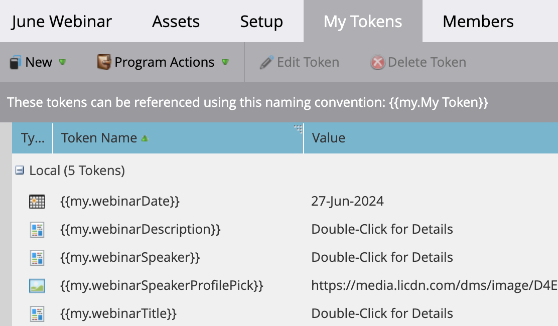 How to use Marketo tokens | Knak