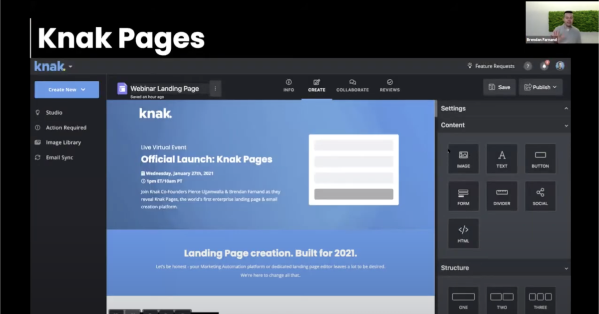 Virtual Event: Knak Pages Launch | Knak