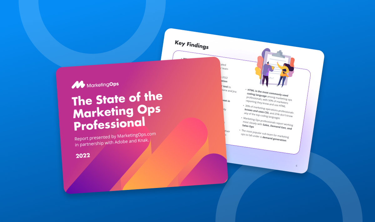 The 2022 State of the Marketing Ops Professional Report is out | Knak