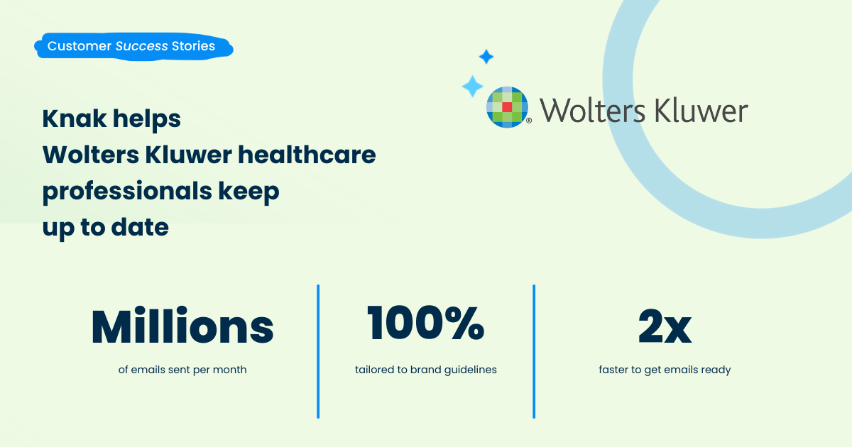 Knak helps Wolters Kluwer healthcare professionals keep up to date | Knak