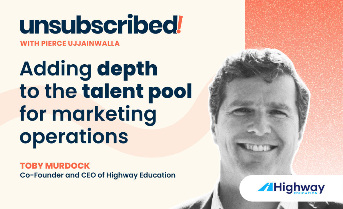#42 Adding depth to the talent pool for marketing operations, ft. Toby ...