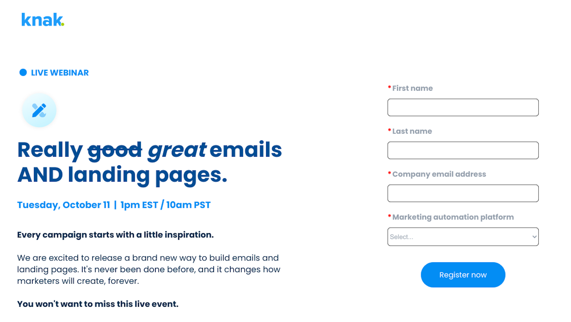 How to build effective forms for Marketo landing pages | Knak