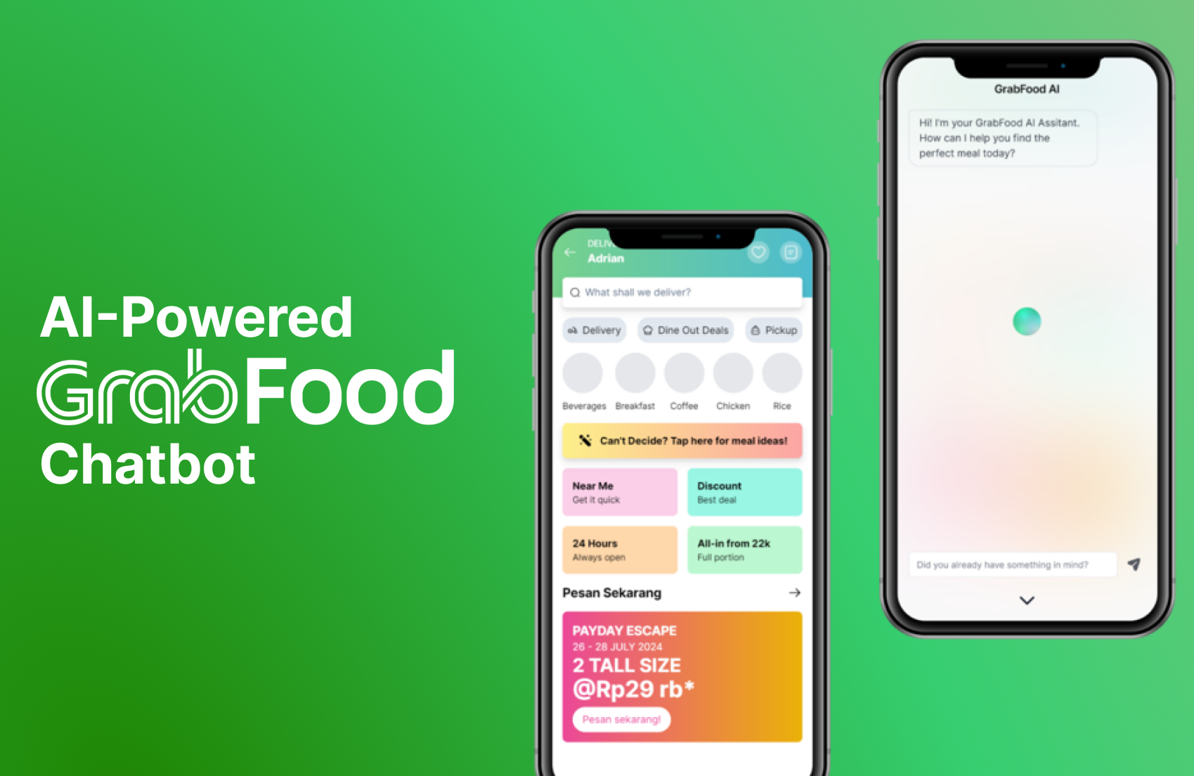 GrabFood Chatbot | Works | Adrian Utomo