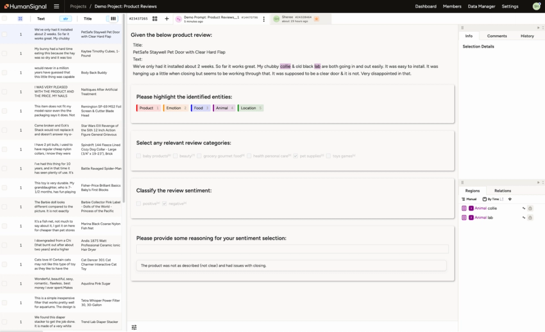 NLP Autolabeling with Label Studio Prompts | HumanSignal
