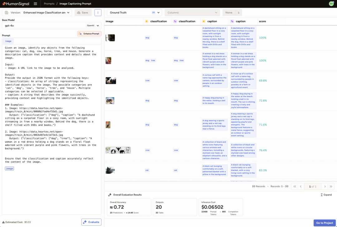 Pre-Label Image Captions with Label Studio Prompts | HumanSignal