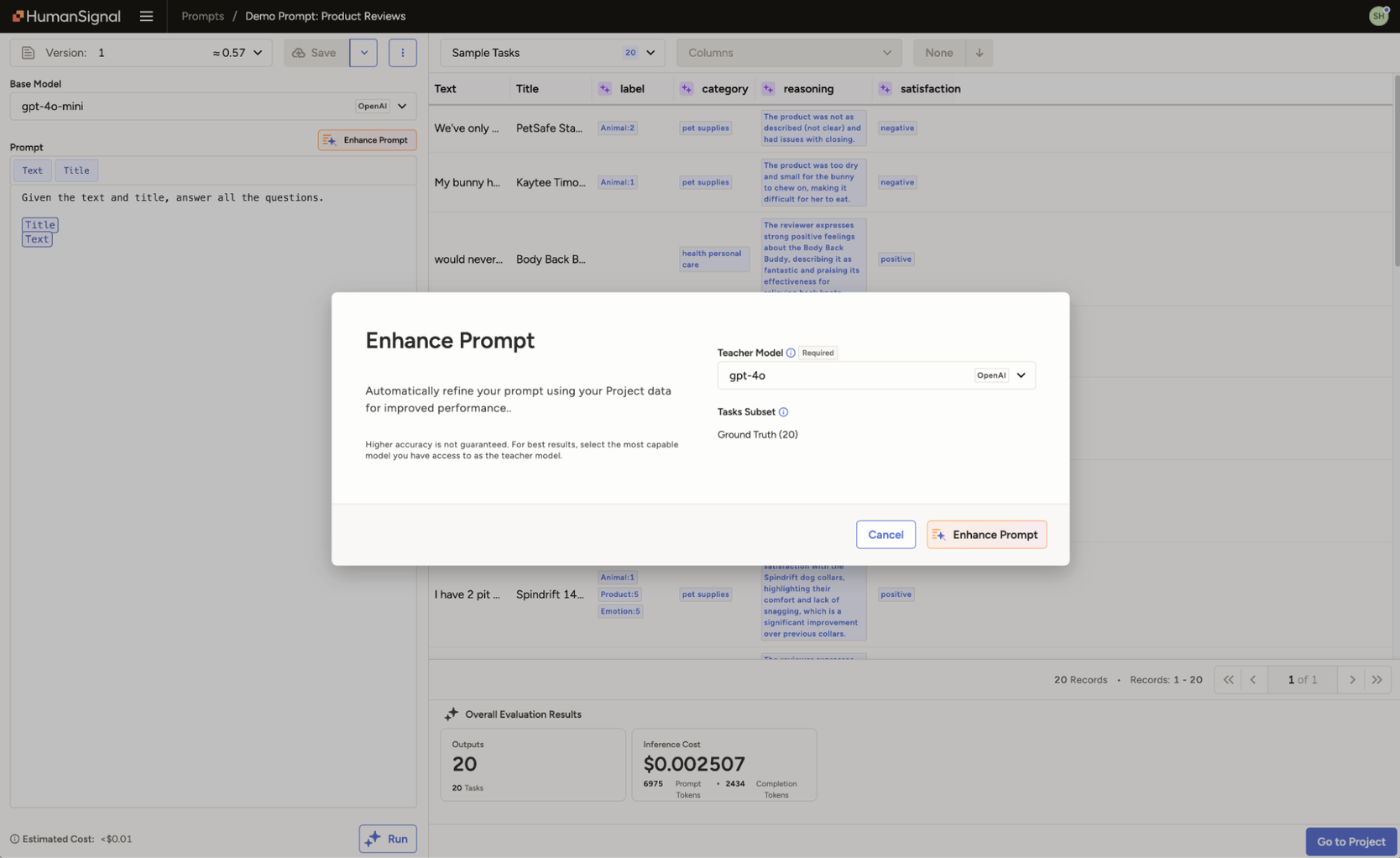 NLP Autolabeling with Label Studio Prompts | HumanSignal