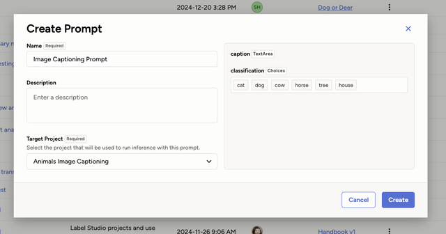 Pre-Label Image Captions with Label Studio Prompts | HumanSignal