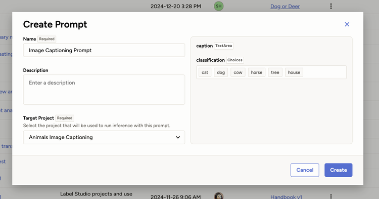 Pre-Label Image Captions with Label Studio Prompts | HumanSignal