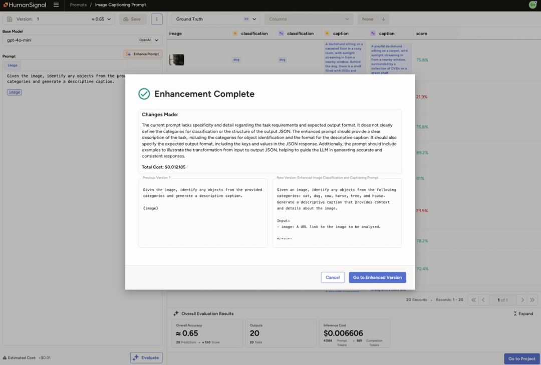 Pre-Label Image Captions with Label Studio Prompts | HumanSignal