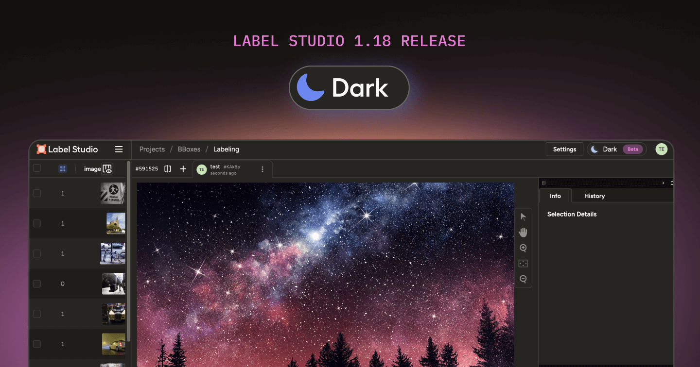 Dark Mode is Here in Label Studio 1.18 | Label Studio