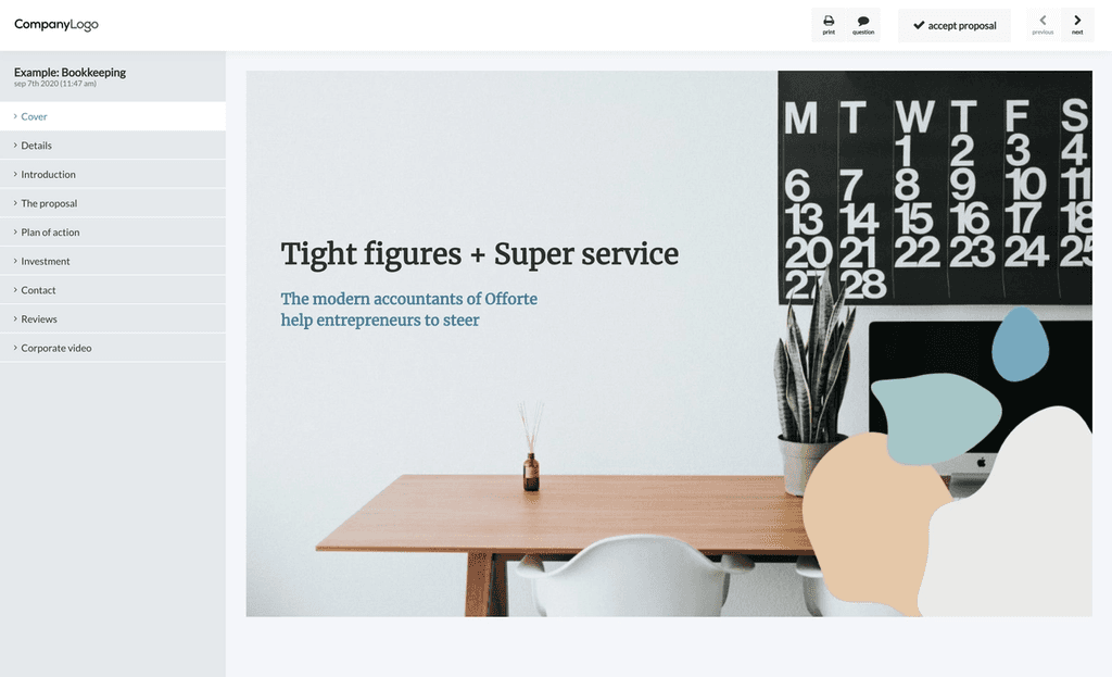 10 most important parts of a proposal structure