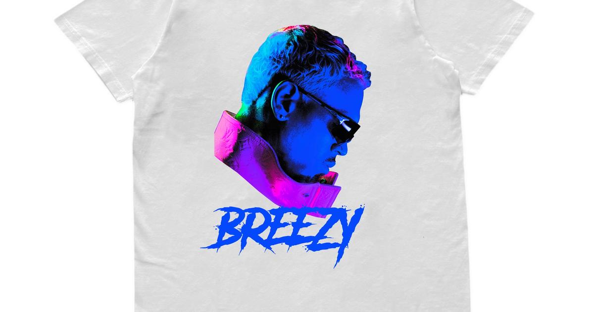 Chris Brown Breezy Profile Tee in White