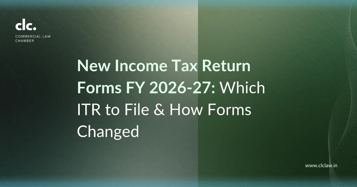 New ITR Forms FY 2026-27: Which Form to File & Key Changes