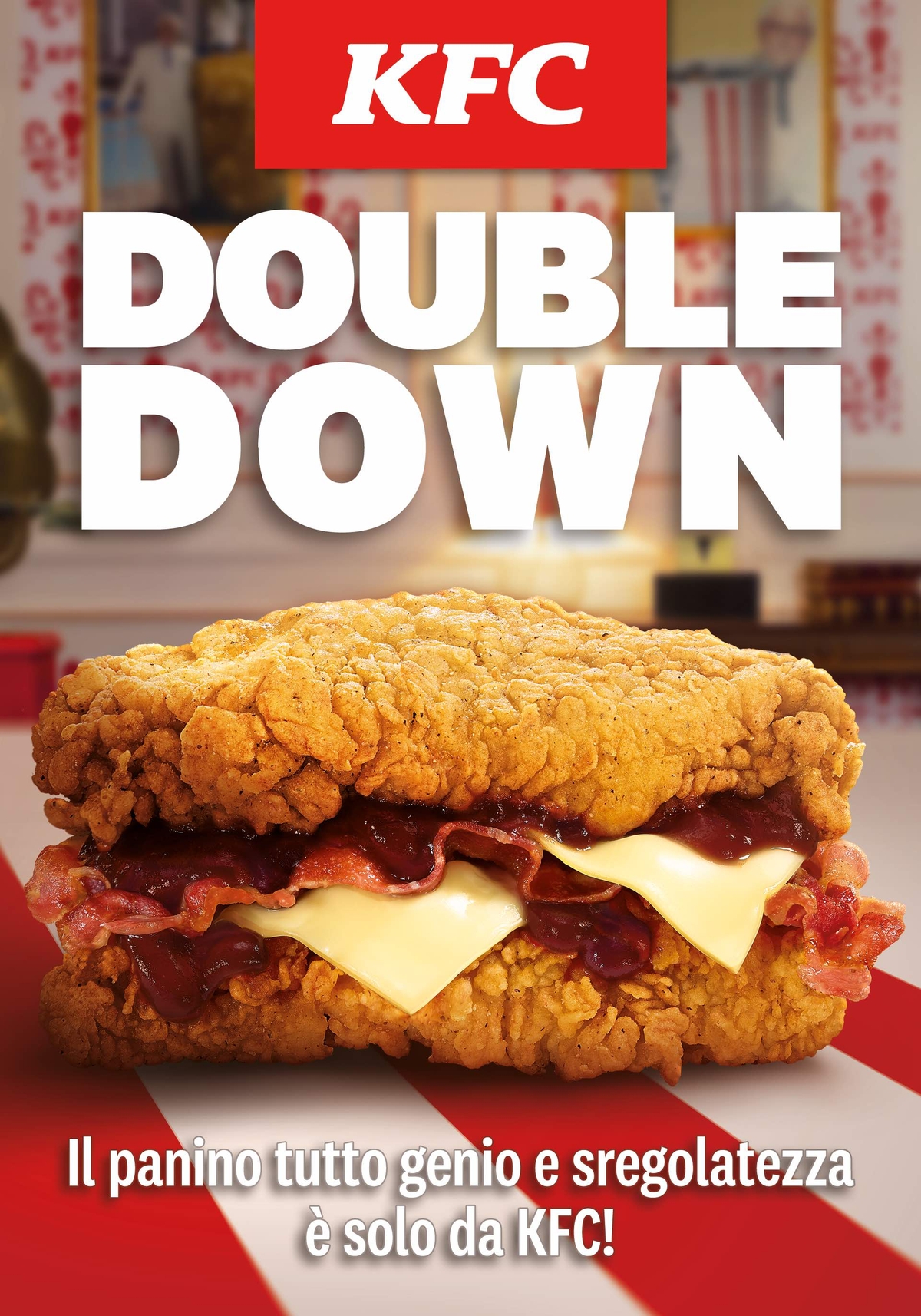 KFC - THE WAIT IS OVER! THE DOUBLE DOWN IS BACK AT KFC THE SANDWICH ...