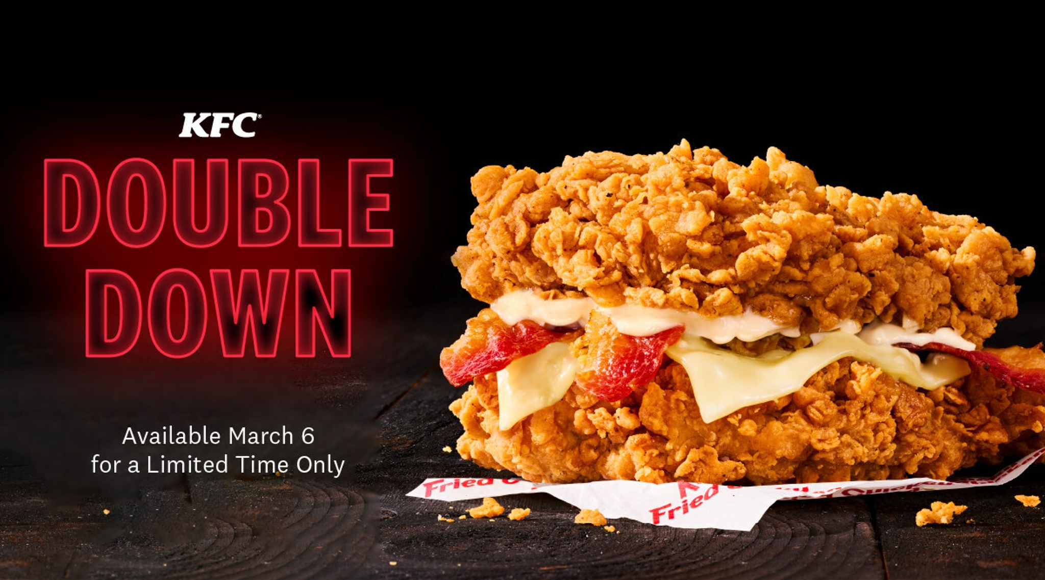 KFC - Double the Fried Chicken. Double the Cheese. Double the Bacon ...