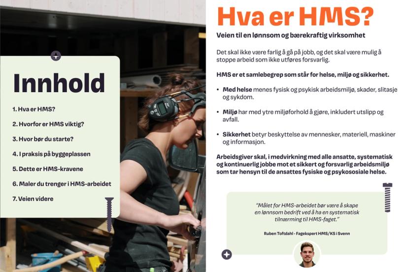 HMS guide for bygg- og anlegg | Svenn