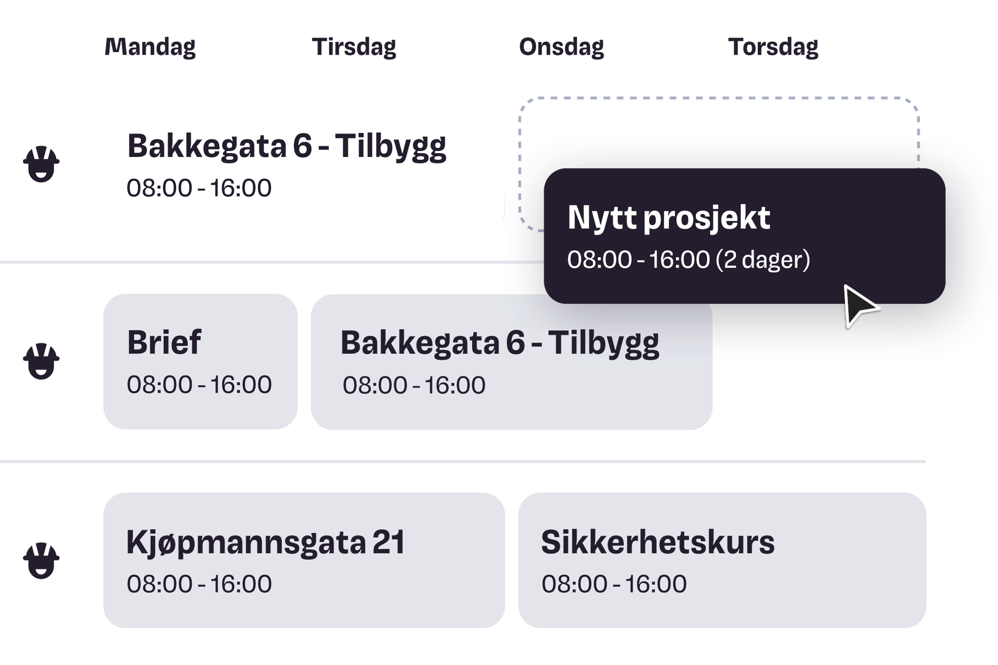 Ressursplanlegger for håndverkere | Svenn