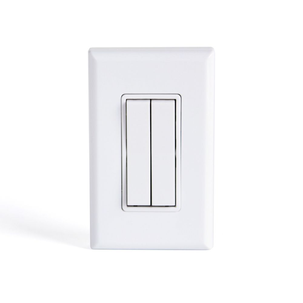 ZigBee Dual Rocker Wireless Light Switch | Battery-Free | Illumra