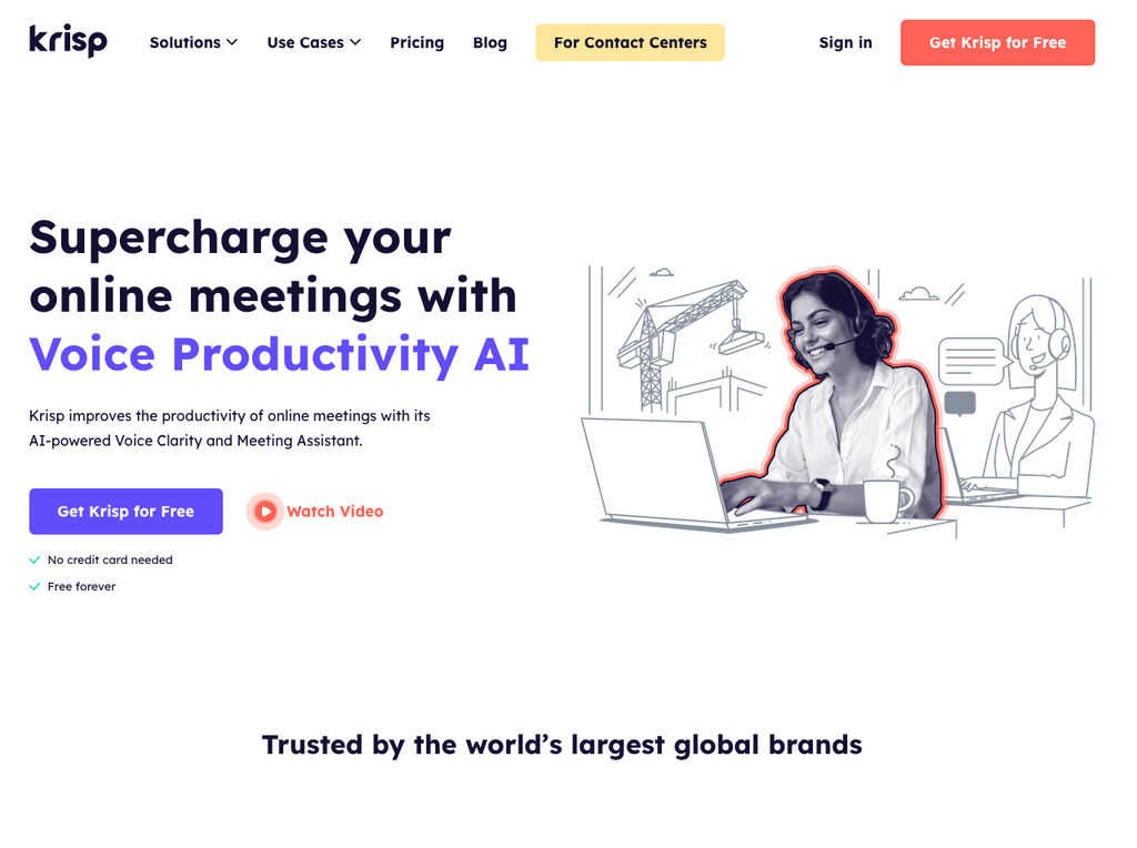 Krisp is a revolutionary audio technology that utilizes Artificial ...