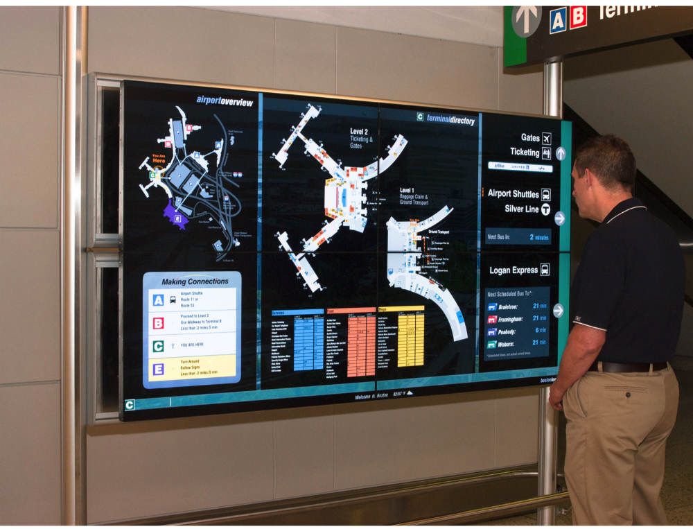 BOS Improves the Passenger Experience with Visual Communications | Poppulo